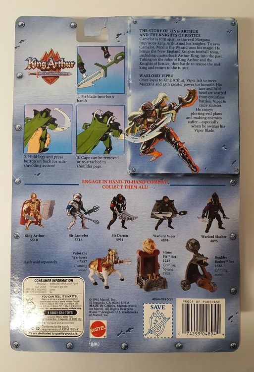 King Arthur / The Knights of Justice - Warlord Viper (Neu und originalverpackt) in Grenchen für ...