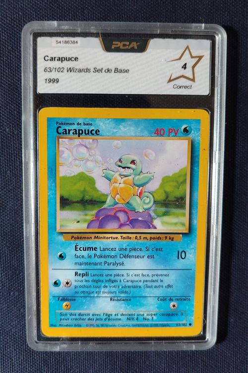 Carte Pokemon Carapuce Set de Base PCA 4 Francais Wizards (Gebraucht ...