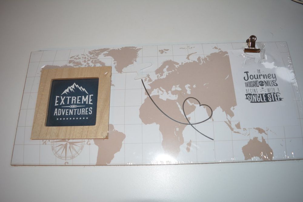 Bild Holz Bilderrahmen reisen Weltkarte Journey reise NEU | Kaufen auf Ricardo