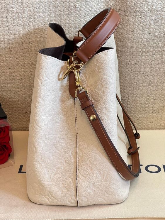 Louis Vuitton NeoNoe MM Empreinte creme/chocolate (Neu (gemäss ...