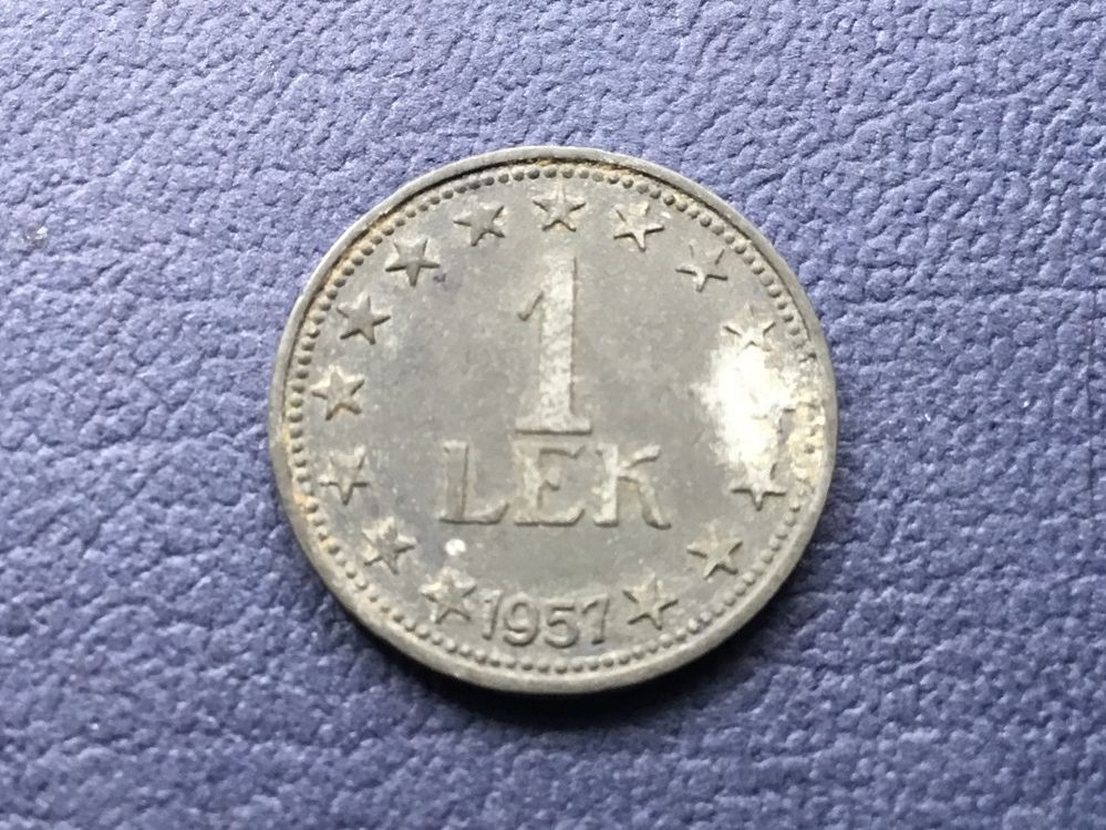 1 LEK 1957 Albanien ungereinigt (Gebraucht) in St. Margrethen SG für ...