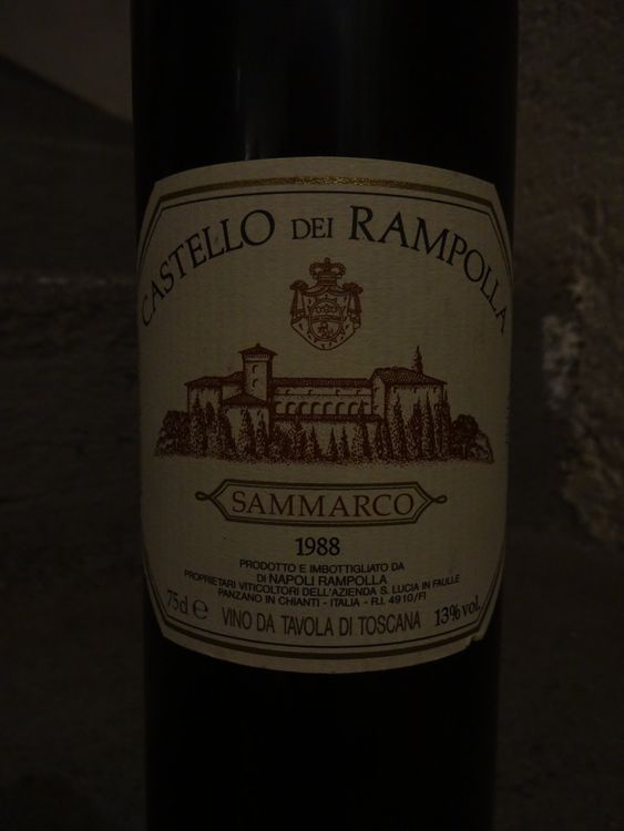 1988 - Castello dei Rampolla Sammarco (Nuovo e nell'imballaggio ...