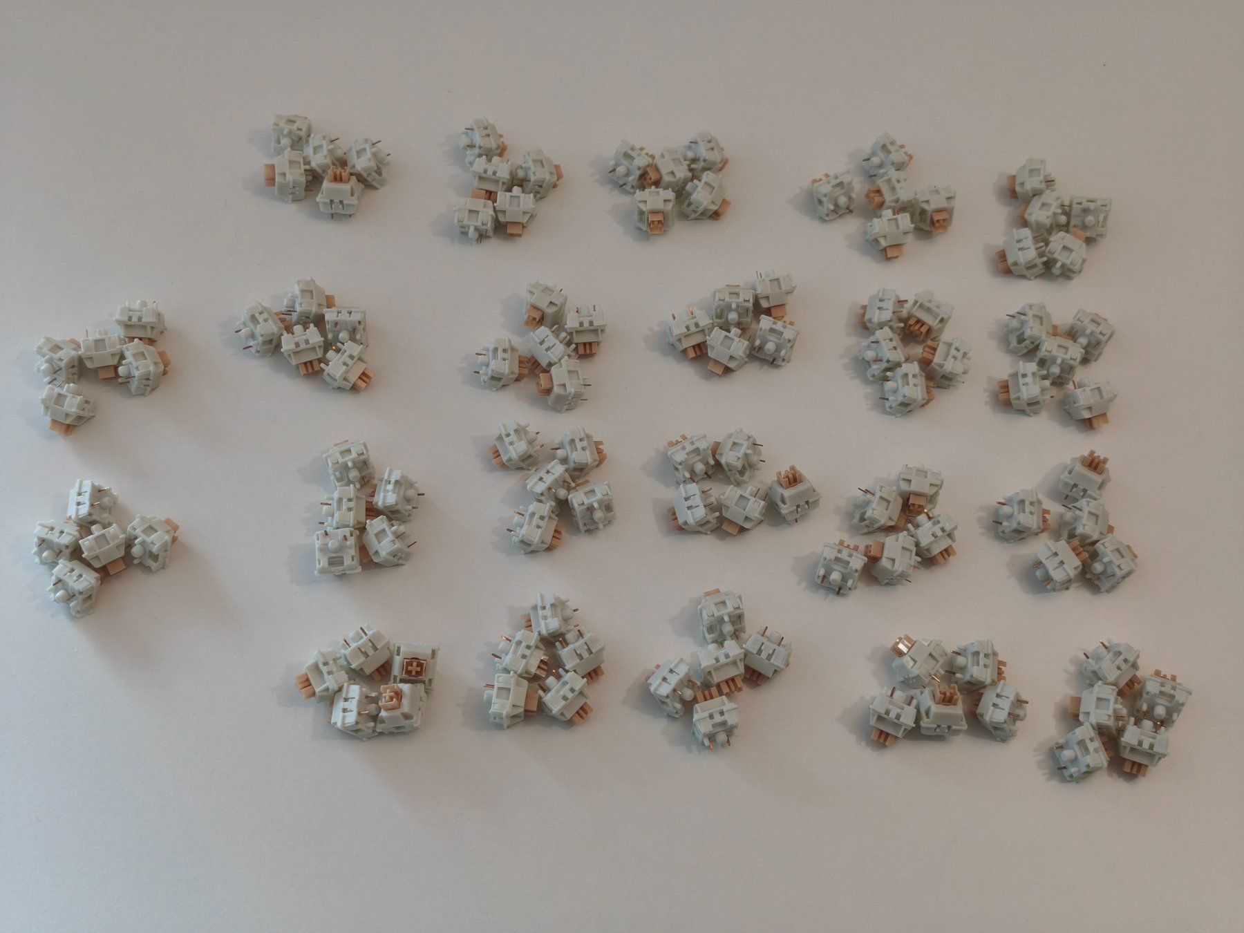 Outemu Silent Cream Yellow Tactile Keyboard Switches 110 pcs (Gebraucht ...