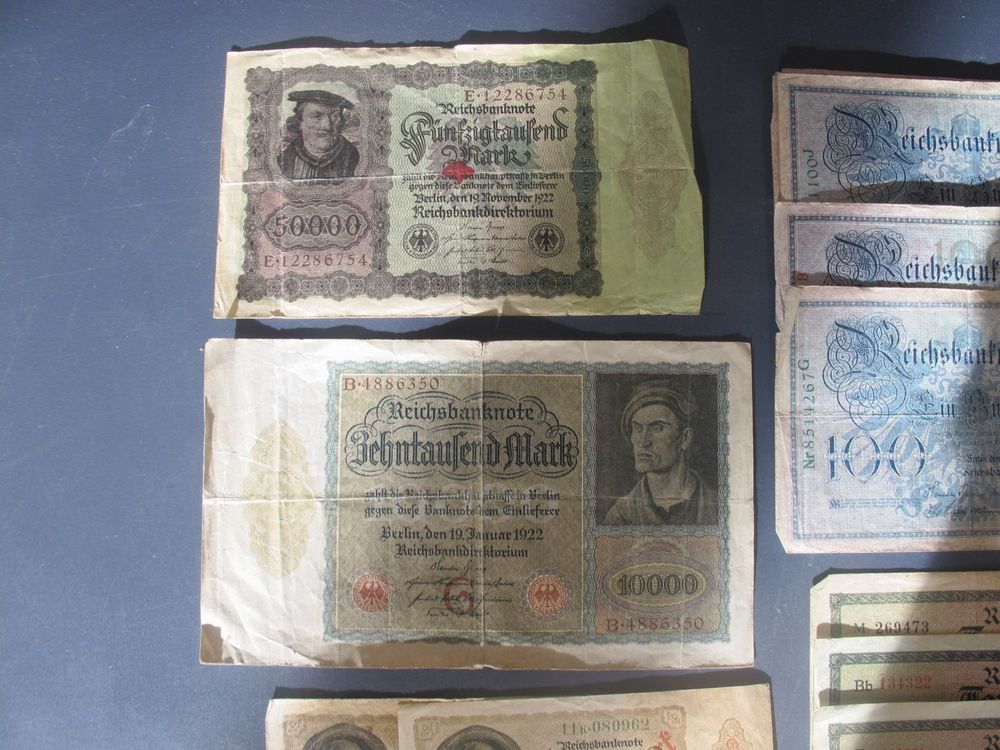 Sammlung Mark und Darlehnskassenscheine (1908-1923) (Gebraucht) in Basel für CHF 5 – mit ...