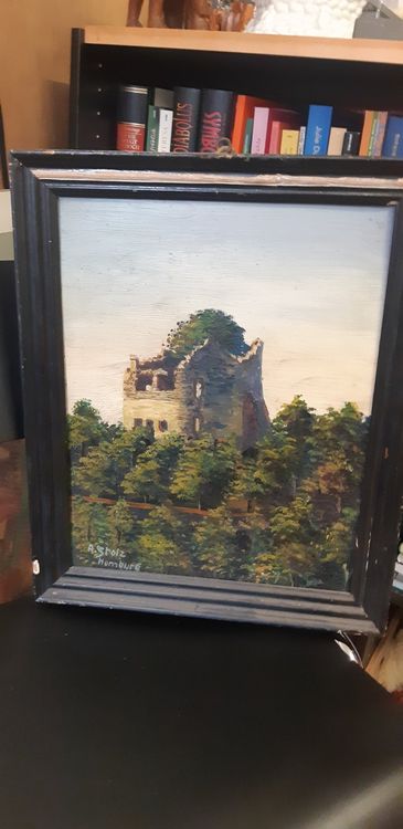 Oelbild "Ruine Homburg" Baselland - signiert (Gebraucht) in Stetten AG für CHF 15 – nur Abholung ...