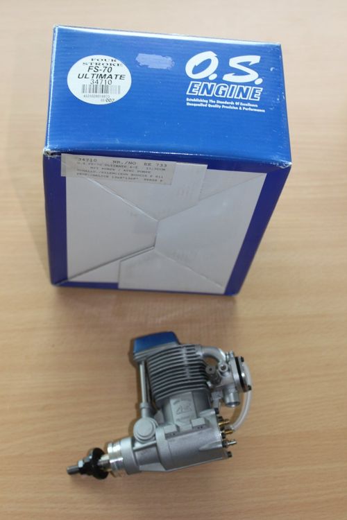 Modellmotor O.S. FS-70 Ultimate 4 Stroke mit Schalldämpfer (Neuf avec emballage d'origine) à ...