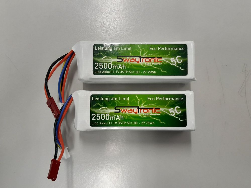 SWAYTRONIC LiPo 3S 11.1V 2500mAh 5C/10C JST (Neu (gemäss Beschreibung)) in Rotkreuz für CHF 40 ...