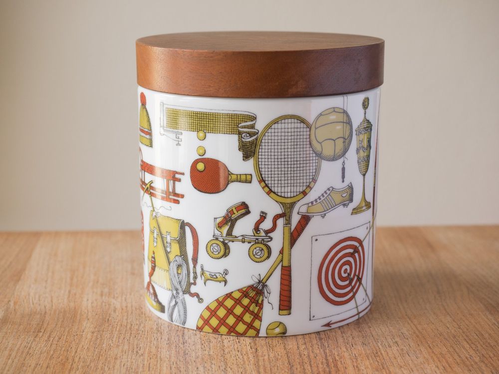 Porzellandose Sport Teak LPM Bavaria vintage Elisabeth Liegl (Gebraucht ...