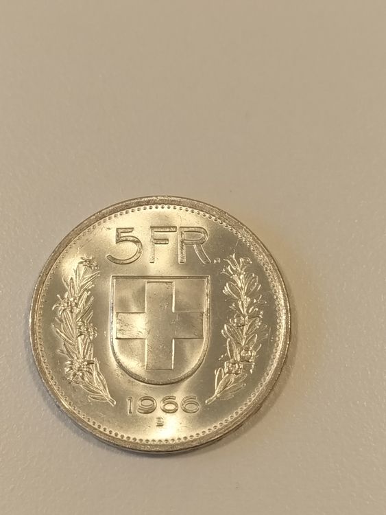5 Franken Silber 1966 Fünfliber Münze (Gebraucht) in Basel für CHF 18 – mit Lieferung auf ...