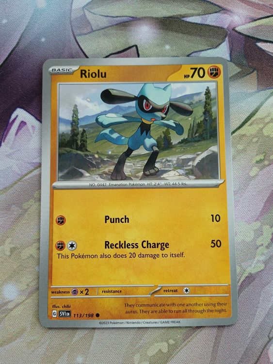 Riolu Scarlet And Violet 113 Kaufen Auf Ricardo