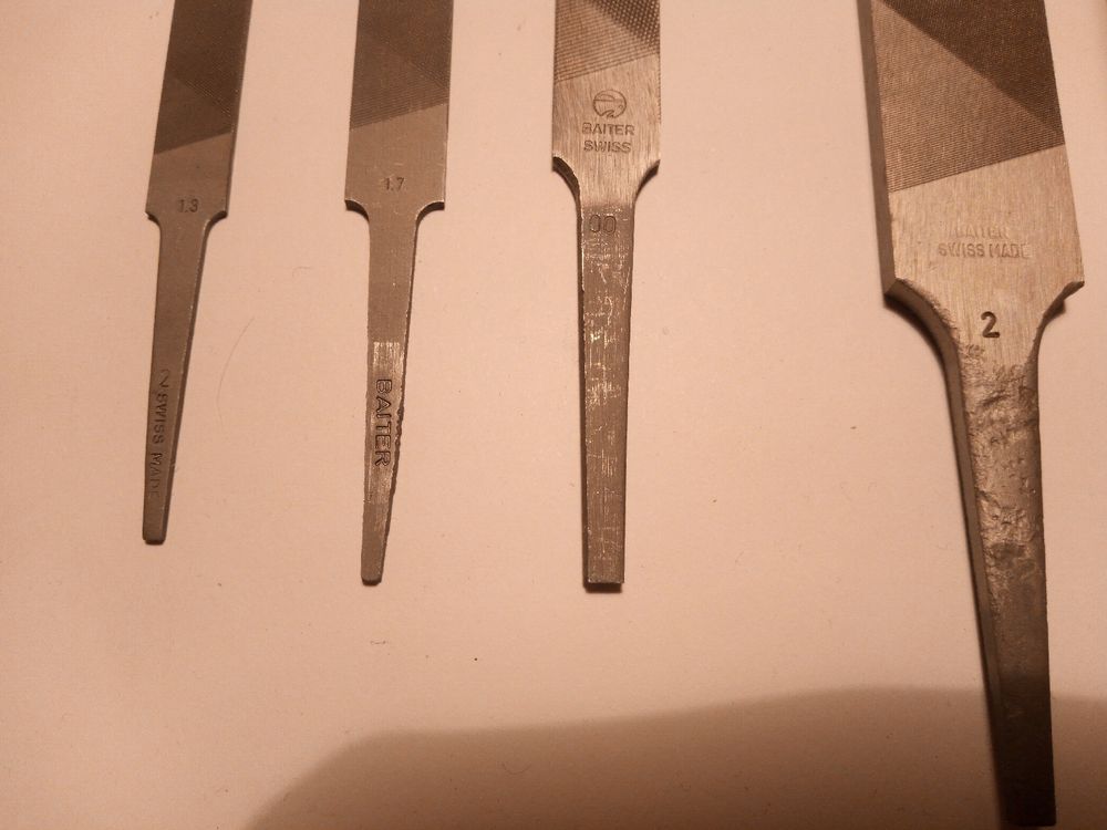 Set neue Feilen Flachfeilen, Baiter Swiss, Qualitätsfeile 2 (Neu ...