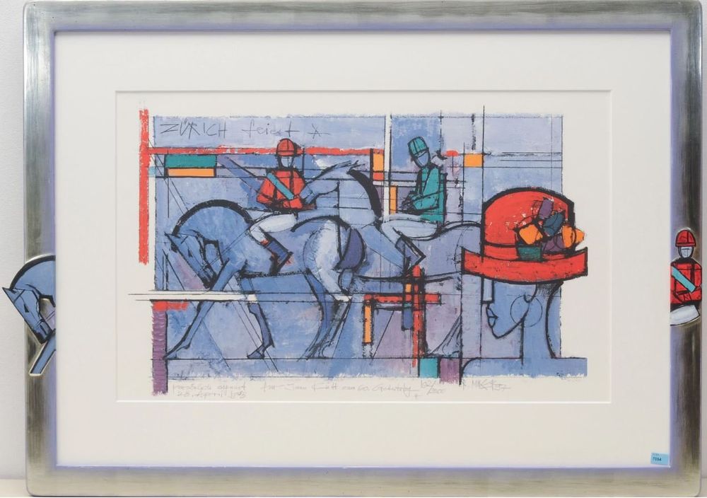 Mirer Rudolf "Zürich feiert" Original handsignierte Litho. (Gebraucht) in Siebnen für CHF 1790 ...