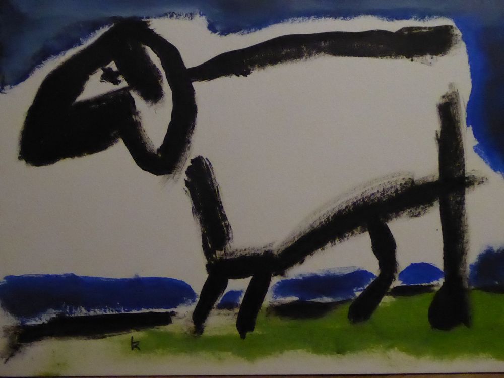 Modern Naive Art, Schaf, Signiert | Kaufen auf Ricardo