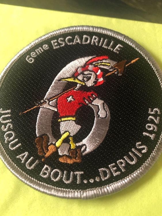 Patch 9cm 6eme ESCADRILLE schwarz neu (Neu und originalverpackt) in für ...