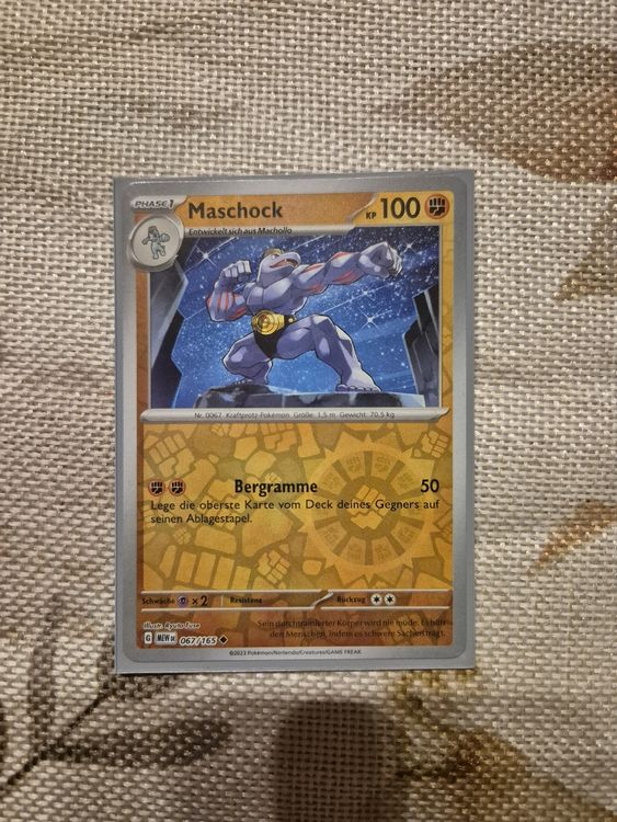 Maschock Reverse Holo Pokemon MEW 067/165 DE (Neu (gemäss Beschreibung)) in Altdorf UR für CHF 0 ...