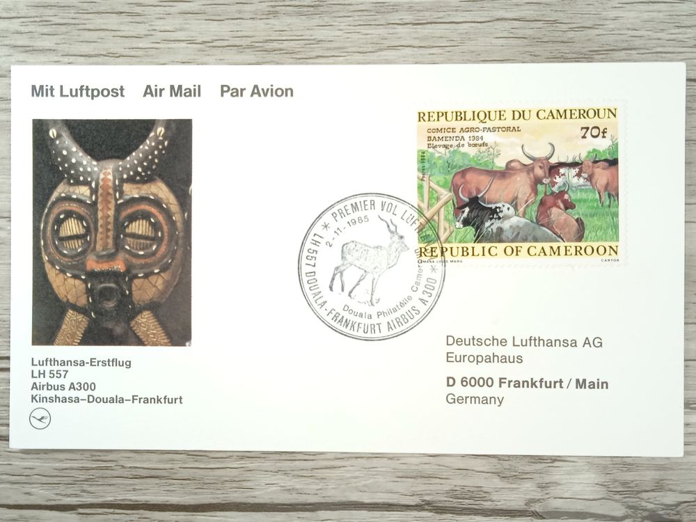 TR97 Carte Postale + Timbre Cameroon 1985 Theme Aviation | Kaufen auf ...