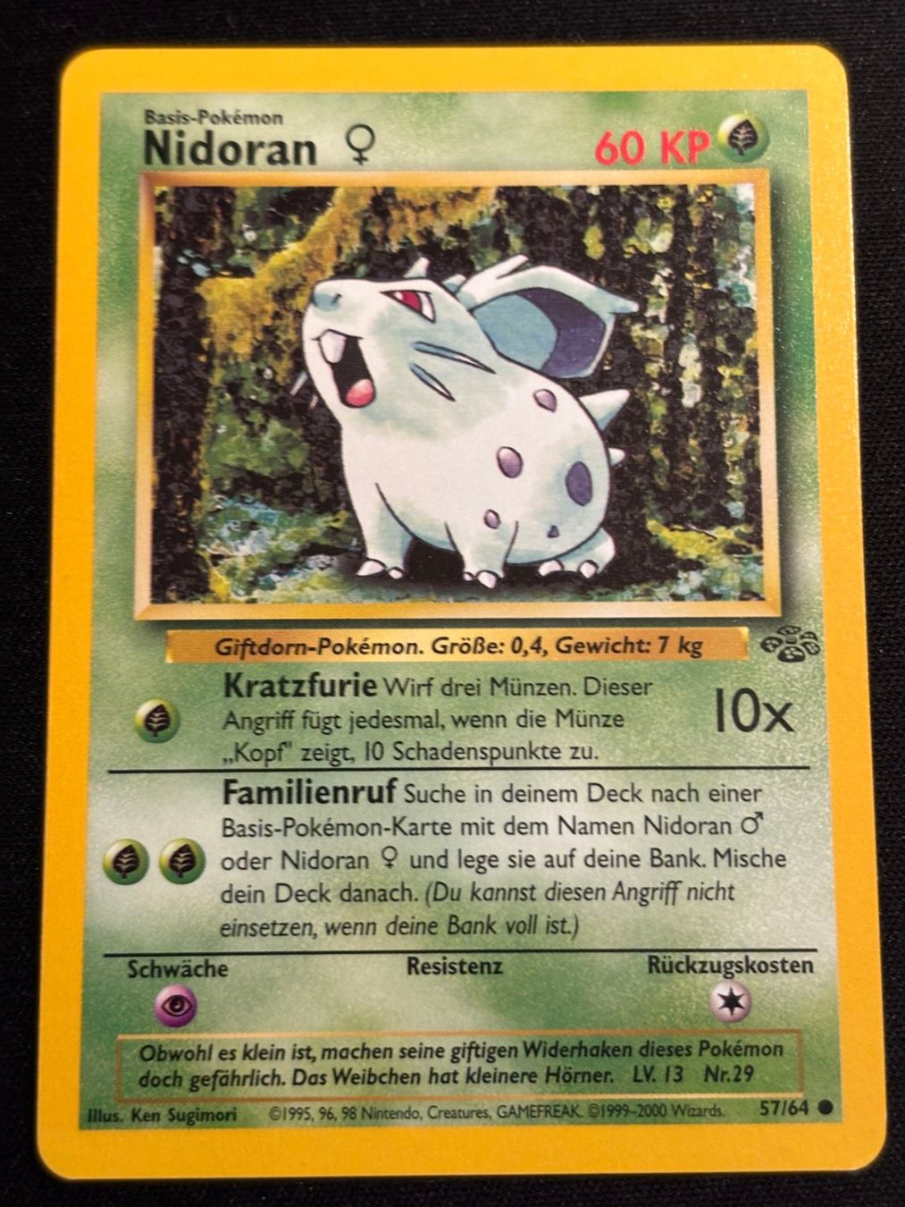 Pokemon Nidoran - Jungle 57/64 - Deutsch (D'occasion) à Bern pour CHF 1 ...