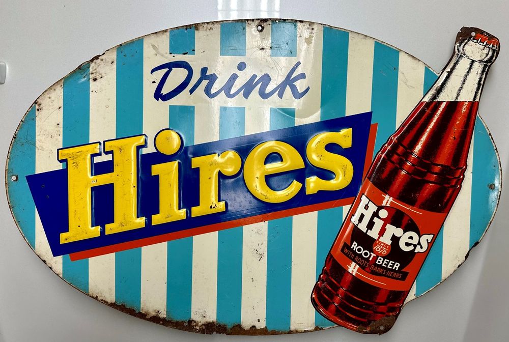 Hires Root Beer Werbeschild USA 1950 | Kaufen auf Ricardo