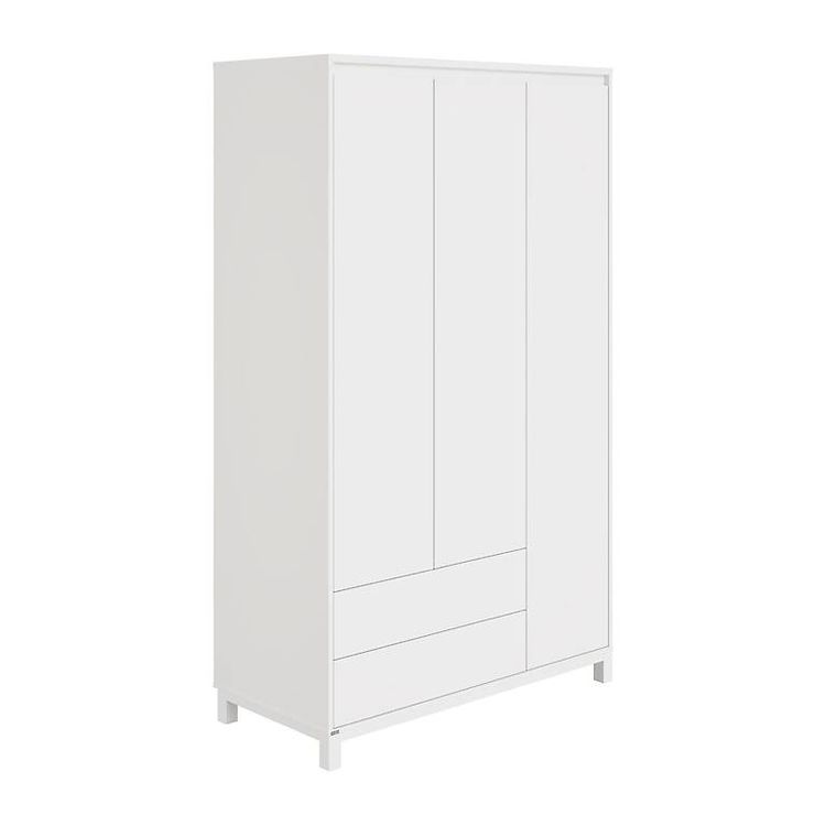 Kleiderschrank Weiss 3 Turig
