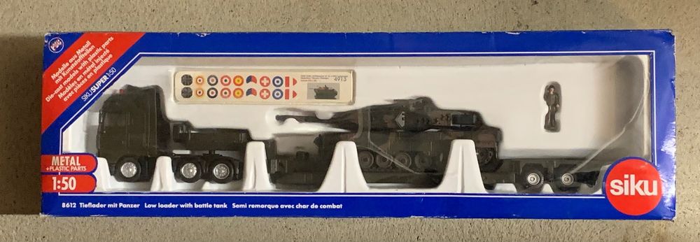 SIKU 8612 Tieflader mit Panzer | OVP (Neu und originalverpackt) in Basel für CHF 65 – mit ...