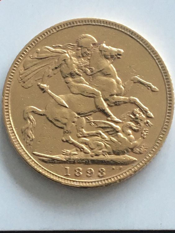Victoria Sovereign Goldmünze 1893 | Kaufen auf Ricardo