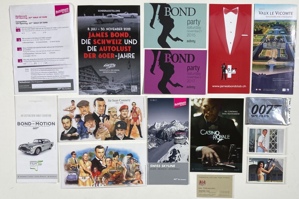 James Bond 007 30 Werbeartikel Postkarten, Flyer, Sticker... (Gebraucht ...