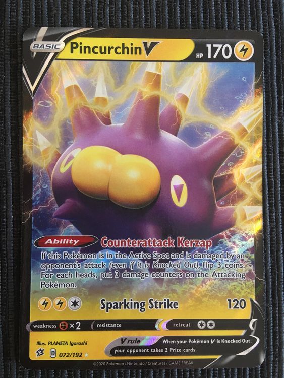 Pokemon Pincurchin V Clash Rebel Englisch (Neu (gemäss Beschreibung ...