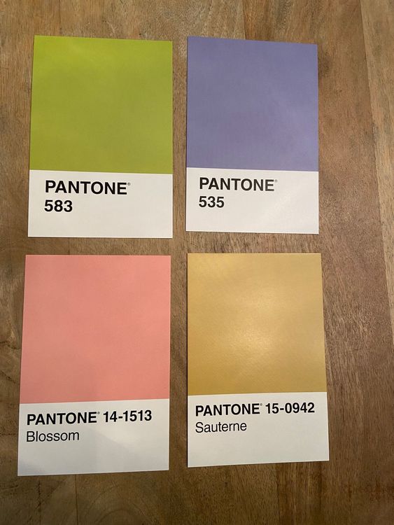 4 AK Karten Pantone Color neu Postkarten (Neu (gemäss Beschreibung)) in ...
