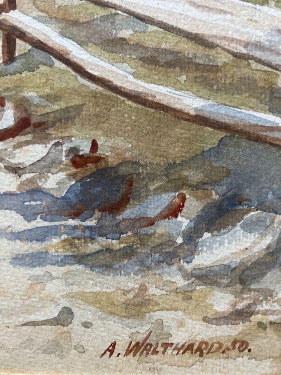 Aquarell von A. Walthard, 1950 | Kaufen auf Ricardo