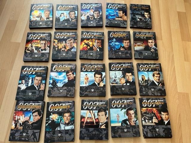 James Bond DVD Ultimate Edition alle 20 Spielfilme TOPP (Gebraucht) in ...