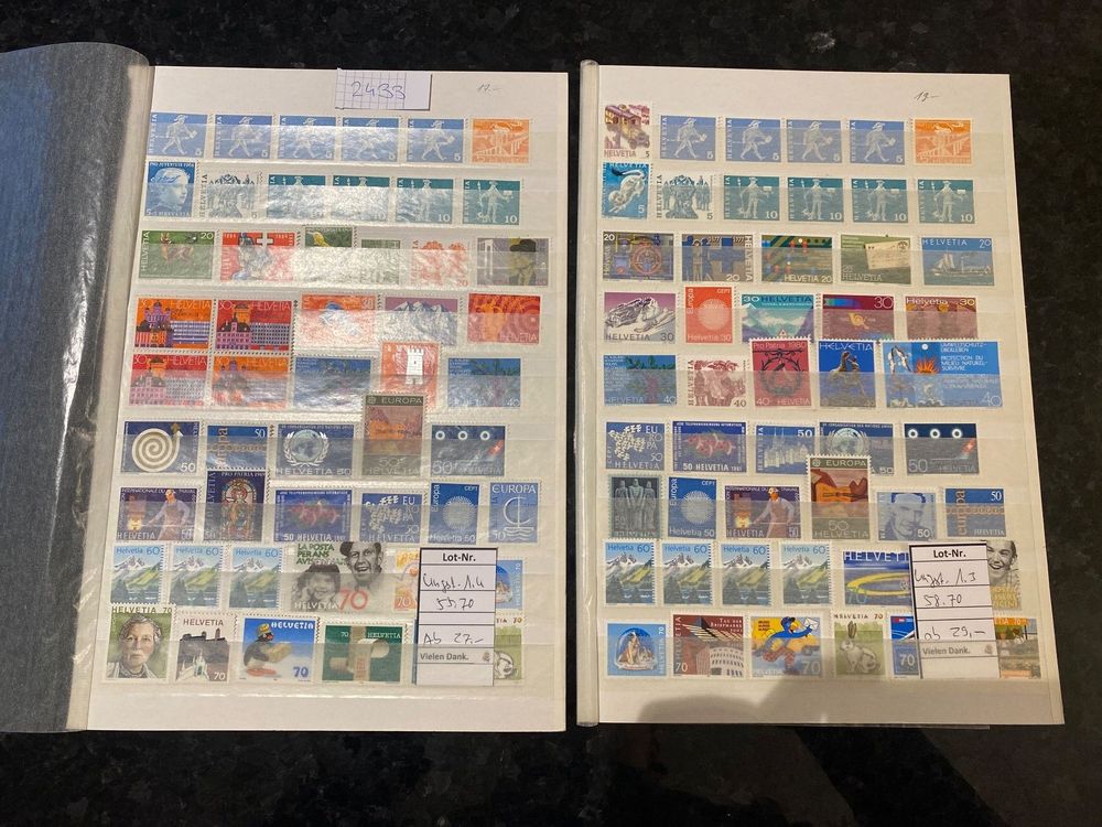 Frankaturware postfrisch ungestempelt Sammlung Lot 114.40Fr (Neu (gemäss Beschreibung)) in Wil ...