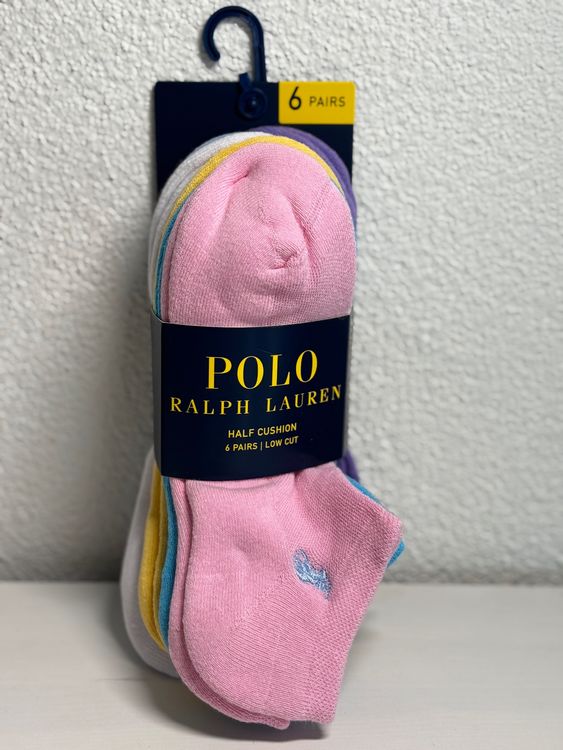 Polo Ralph Lauren 6er-Pack Half Cushion Low Cut Gr.36-41 NEU (Neu und originalverpackt) in ...