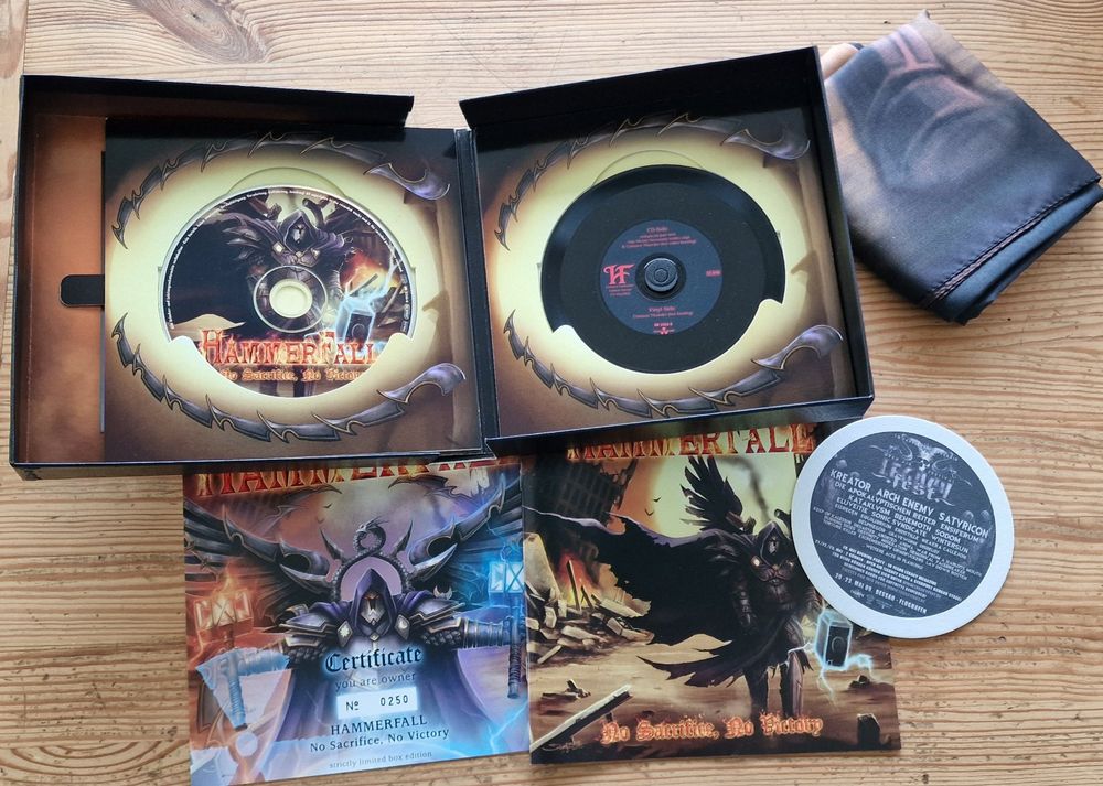Hammerfall No Sacrifice, No Victory CD Box Set Lim. 250/750 (Neu ...