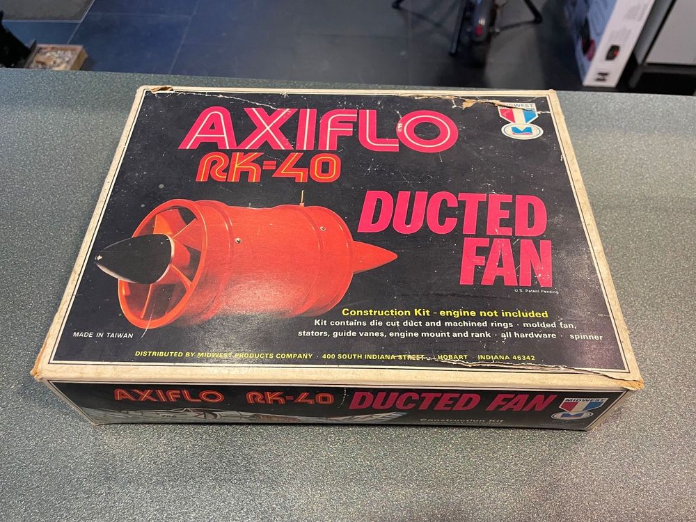 Axiflo Midwest RK-40 Ducted Fan Taiwan vintage RC airplane (Gebraucht ...