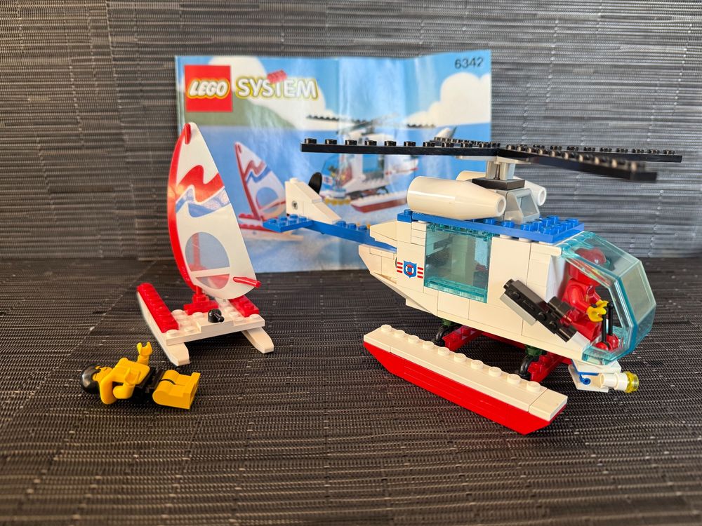 LEGO System 6342 Hubschrauber mit Segelboot, komplett (Gebraucht) in ...