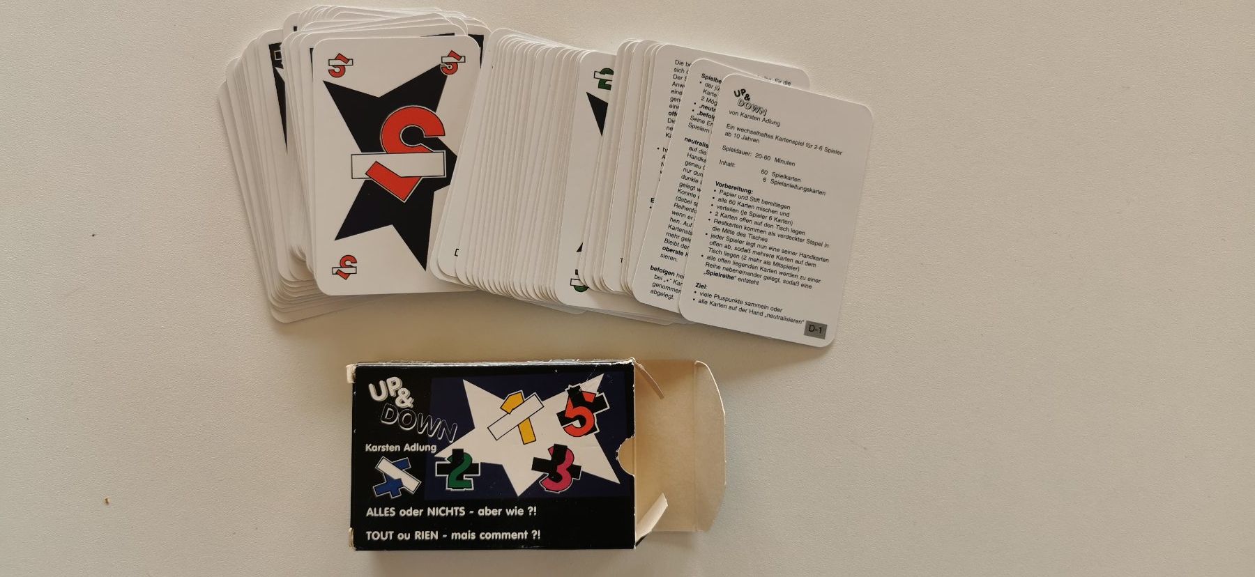 Up & Down Kartenspiel -Perfekt für den Spielabend ab 10Jahre (Gebraucht ...