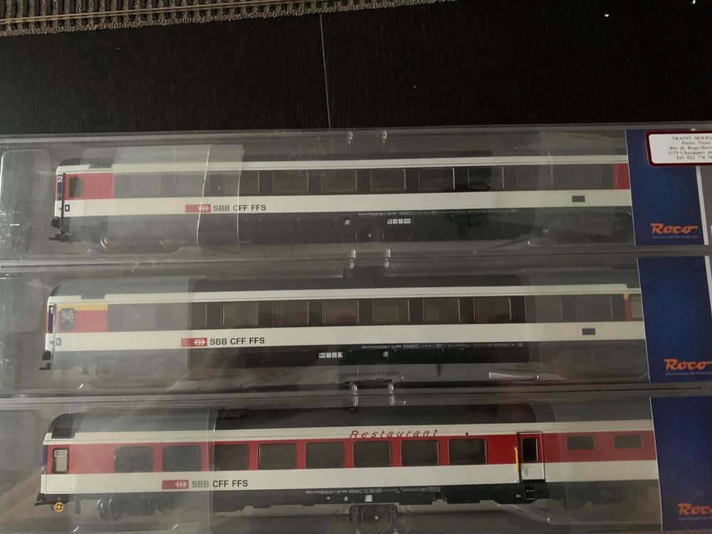 Roco 64143 coffret de 3 wagons Eurocity (Neu und originalverpackt) in ...