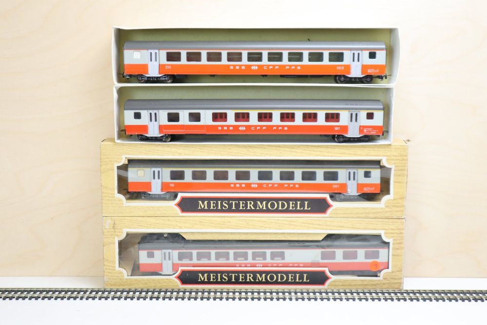 Liliput 4 x SBB Swiss Express Personenwagen Set | Kaufen auf Ricardo