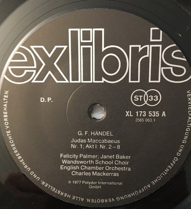 Händel – Judas Maccabaeus (1977, 3 LP-Box-Set) (Gebraucht) in Grüningen ...