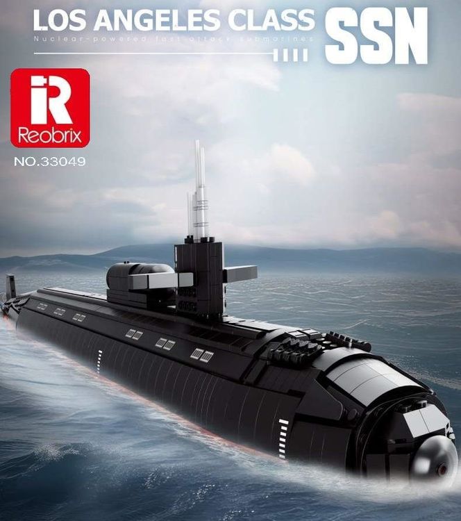 REOBRIX-33049-Atom U-Boot Los Angeles Class - Klemmbaustein (Neu ...