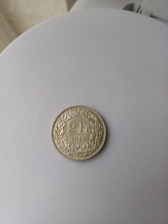 Schweiz 2 Franken 1943 unzirkuliert !! (Gebraucht) in Muralto für CHF 7 – mit Lieferung auf ...
