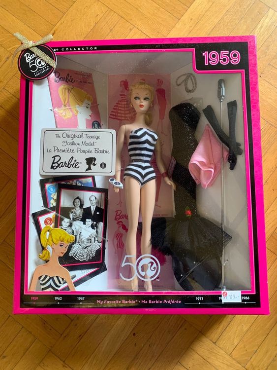 Barbie Teenage Fashion Vintage Barbie 1959 50th Anniversary (Neu und ...