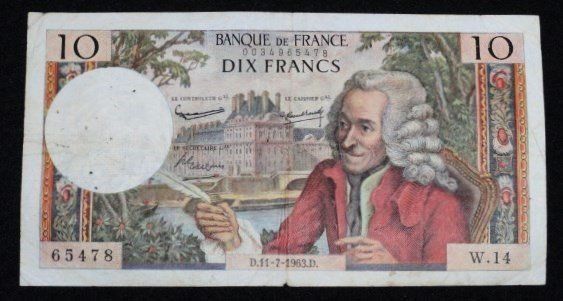 Dix Francs - Banque de France 11.7.1963 - W.14 - 65478 | Kaufen auf Ricardo