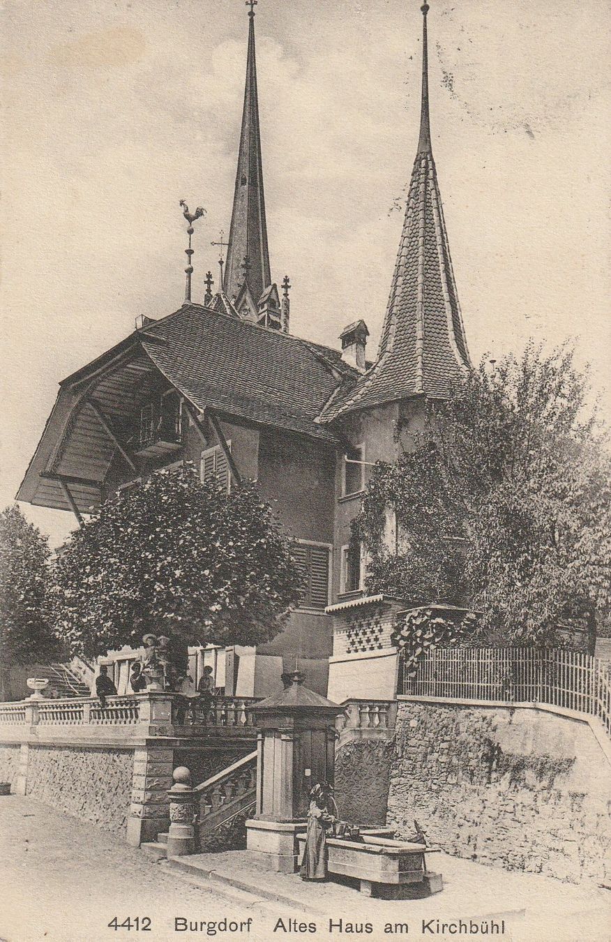 Burgdorf 1908 Altes Haus Kirchbühl frühe Aufnahme selte (Gebraucht) in ...