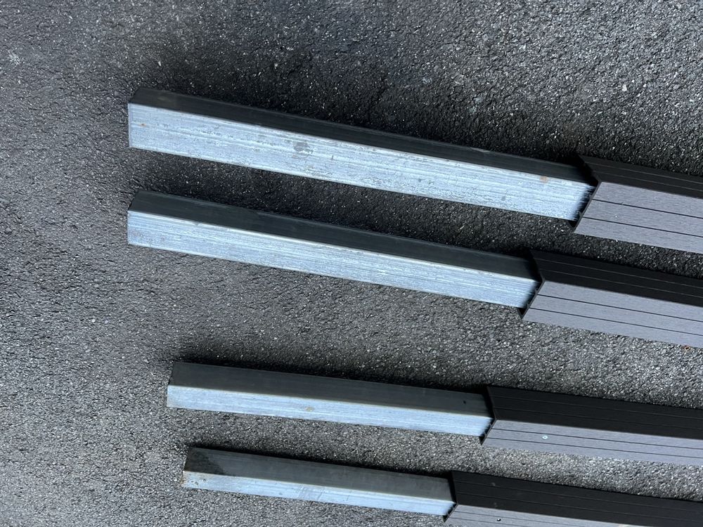 Pfosten GroJa WPC Merano mit Pfostenkappe zum Einbetonieren (Gebraucht ...