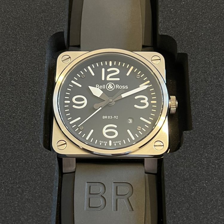 Bell & Ross Automatic Date 08-2016 Full Set BR03-92-S (Gebraucht) in ...