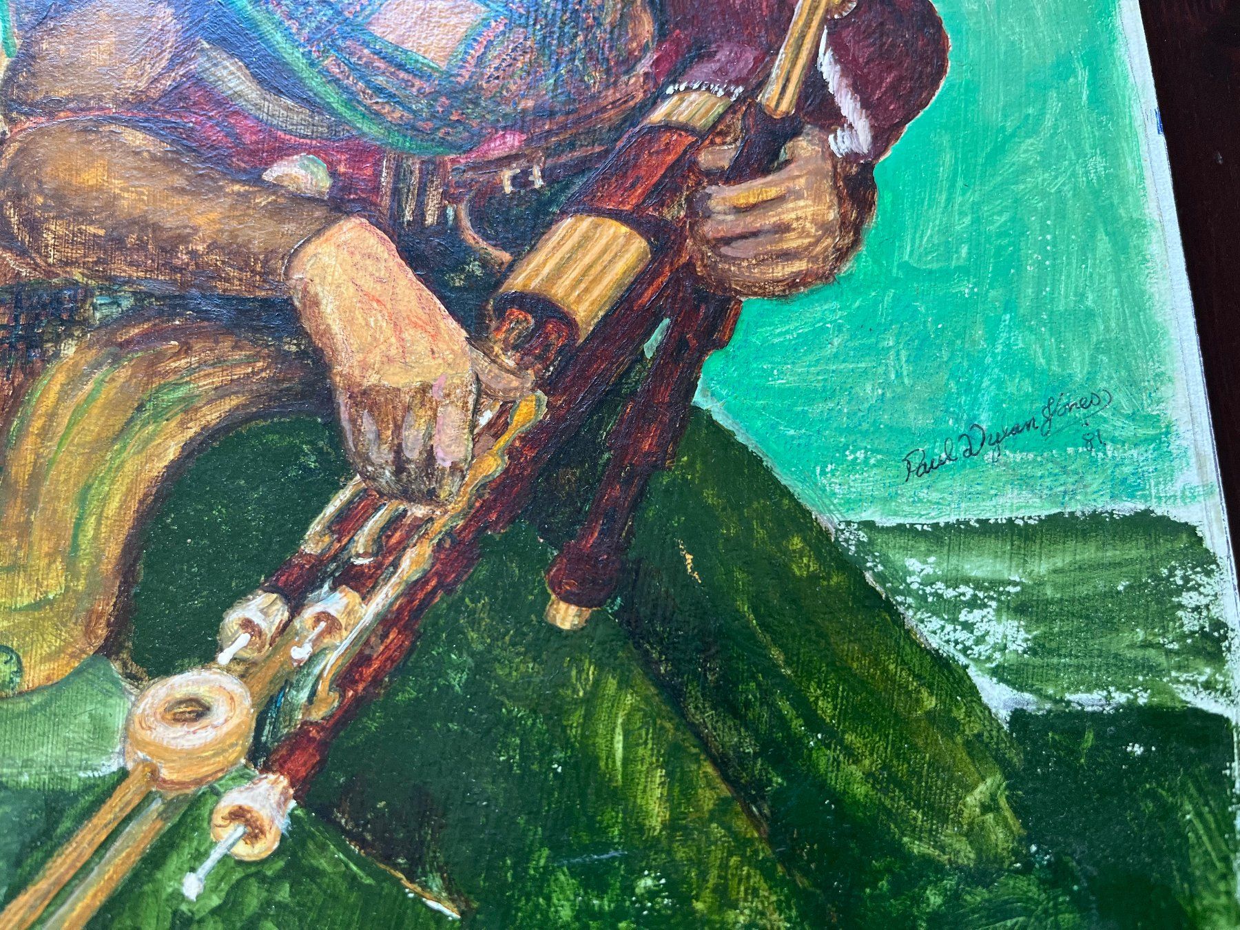 Tableau peinture sur carton de John Dylan Jones – 1981 (Gebraucht) in ...