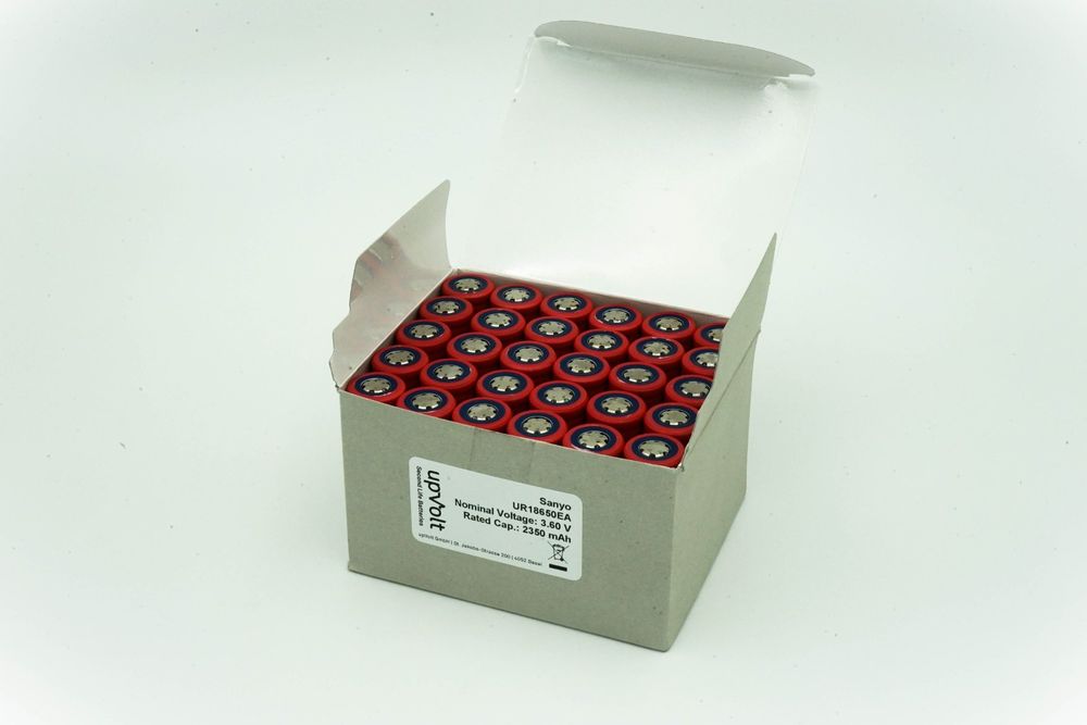 30x 18650 Sanyo EA 2350 mAh Li-Ionen Zellen E-Bike Akku (Gebraucht) in ...