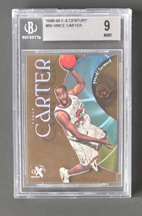 NBA Vince Carter RC 1998 E-X Century Graded BGS 9 (Neu (gemäss ...
