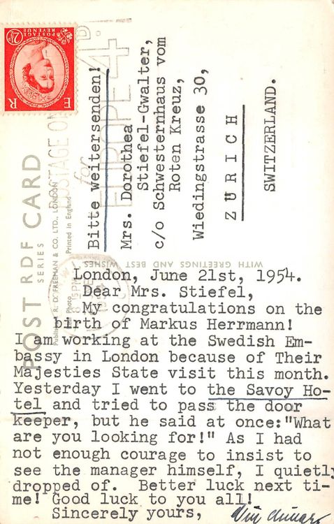 London, Thames Embankment and Savoy Hotel (Gebraucht) in Ottikon b ...